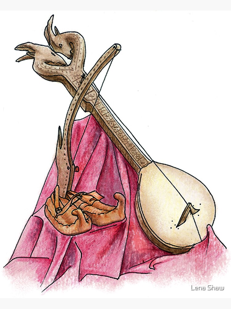 "Gusle i Opanci" Sticker for Sale by umetnica | Redbubble