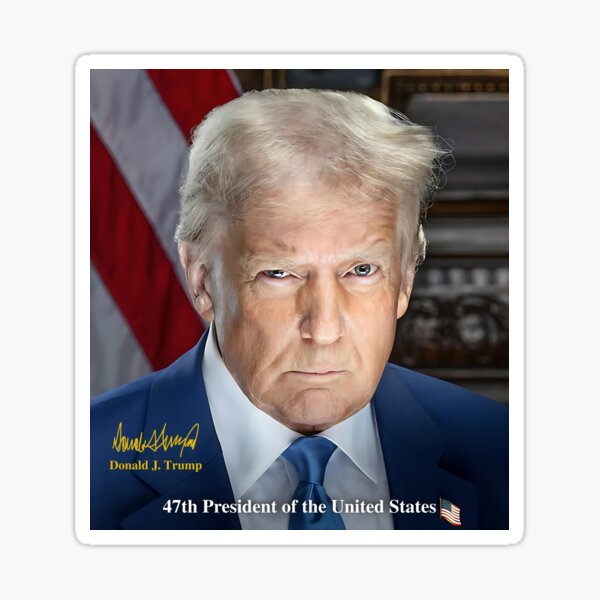 "Official portrait of the 47th President of the United States, Donald ...