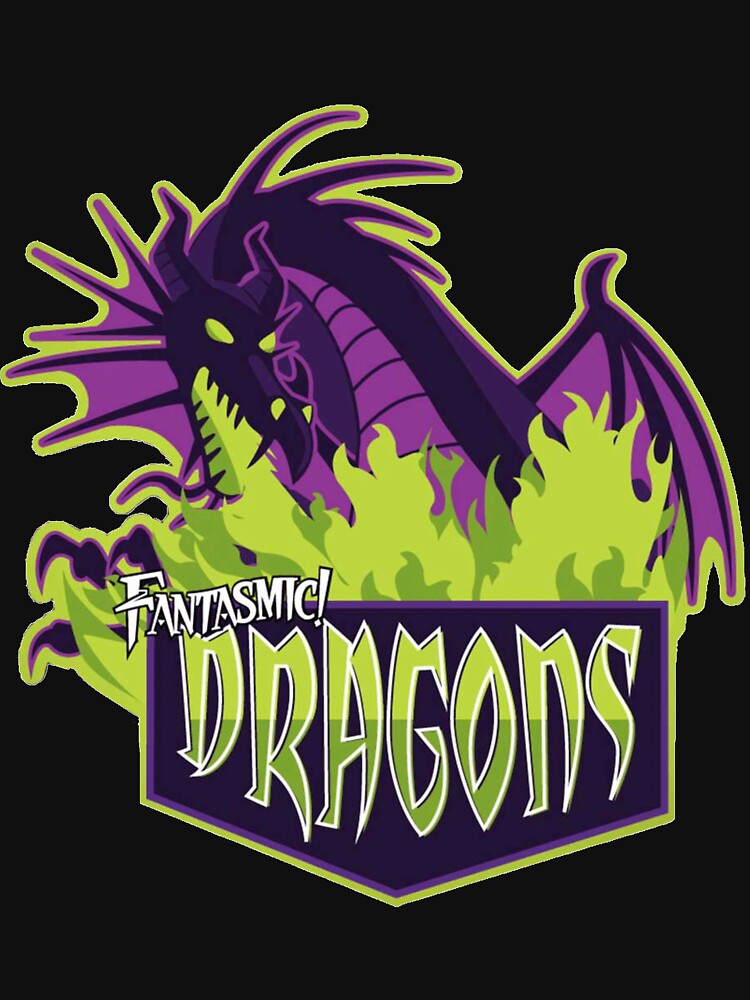 "Fantasmic Dragons" T-shirt for Sale by ewizaboof | Redbubble ...