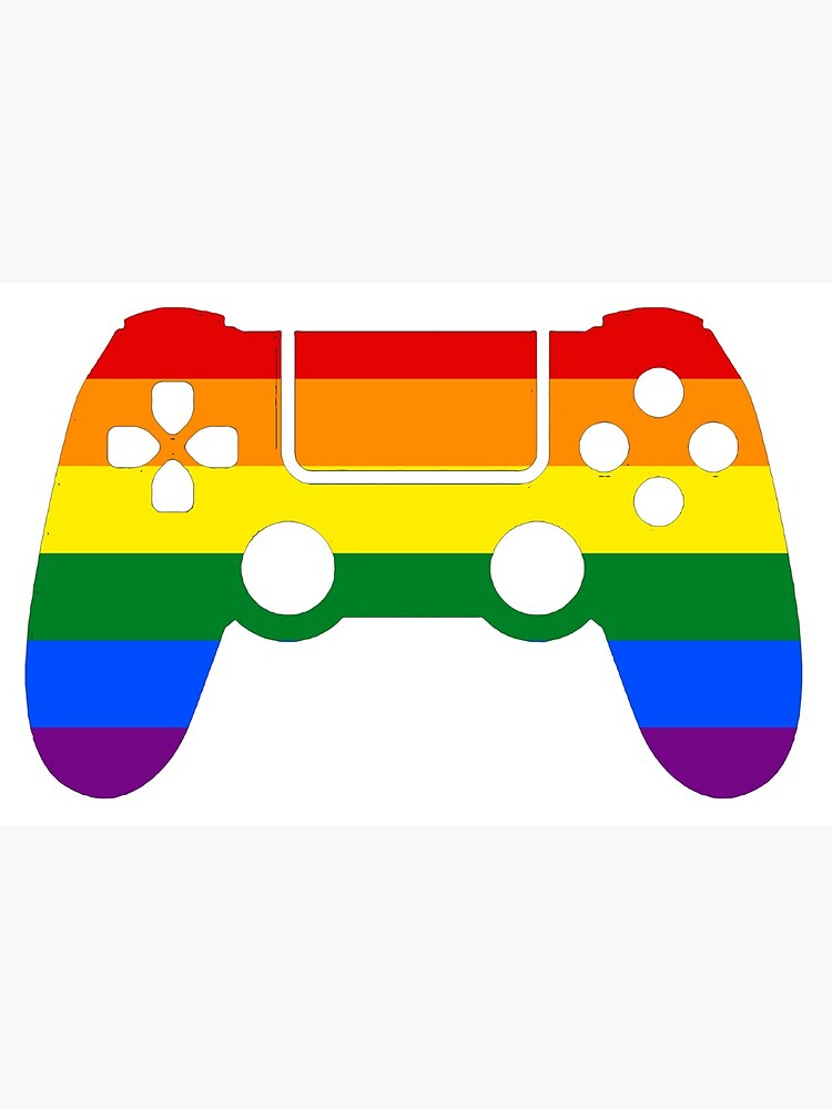 "Gaymer - Gay Pride PS4" Metal Print for Sale by ay-zup | Redbubble