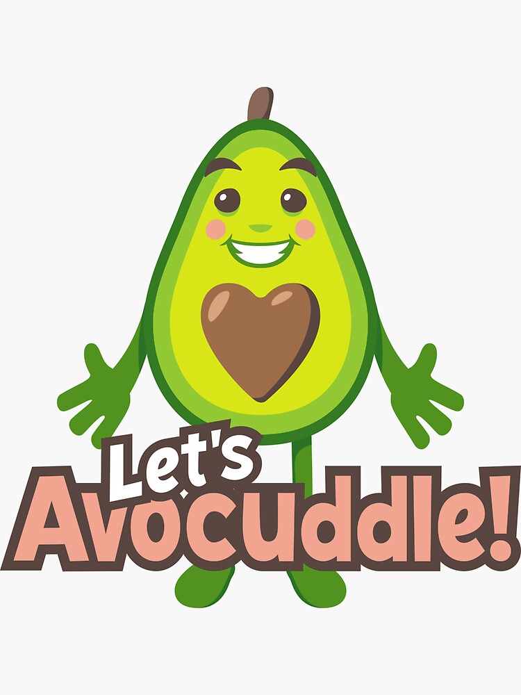 "JoyPixels™ Lets Avocuddle Avocado Emoji" Sticker for Sale by joypixels | Redbubble