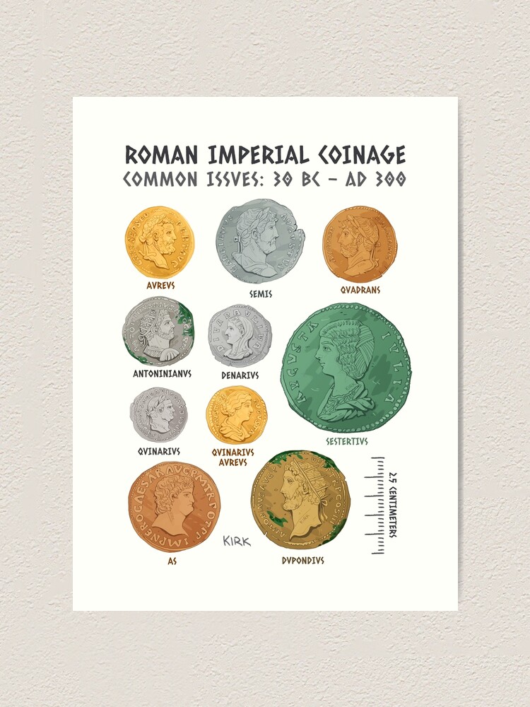 "Roman Imperial Coin Chart" Art Print for Sale by flaroh | Redbubble