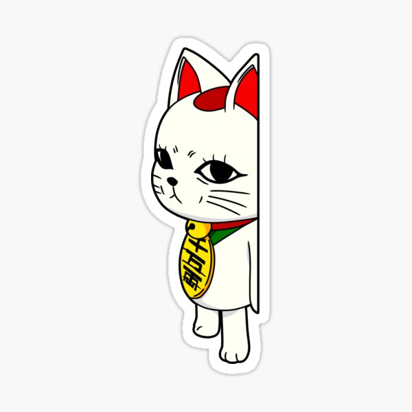 "turbo granny cat side eye peeking" Sticker for Sale by Diyanggostyle ...