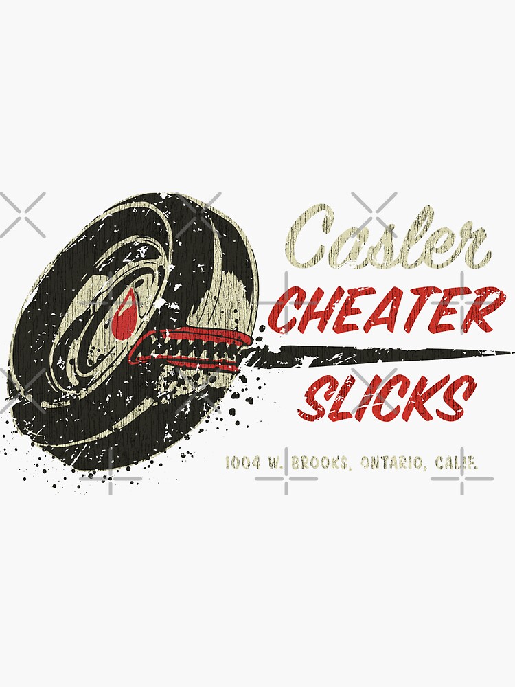 "Casler Cheater Slicks " Sticker for Sale by jacobcdietz | Redbubble