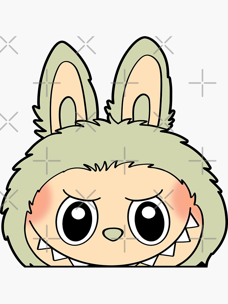 "Labubu series 1 green grape peeker" Sticker for Sale by Diyanggostyle ...
