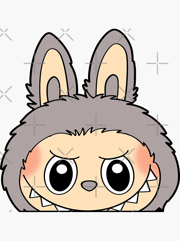 "Labubu series 1 sesame bean peeker" Sticker for Sale by Diyanggostyle ...