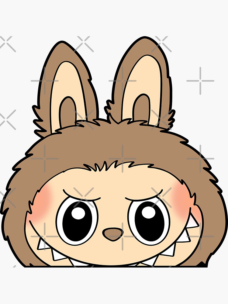 "Labubu series 1 toffee peeker" Sticker for Sale by Diyanggostyle ...