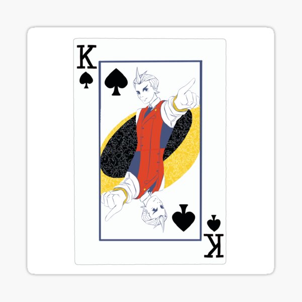 "Apollo: King of Spades" Sticker for Sale by Mute-Chan | Redbubble