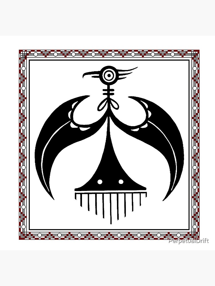 "Native American Bird Design with Southwestern Border" Photographic ...