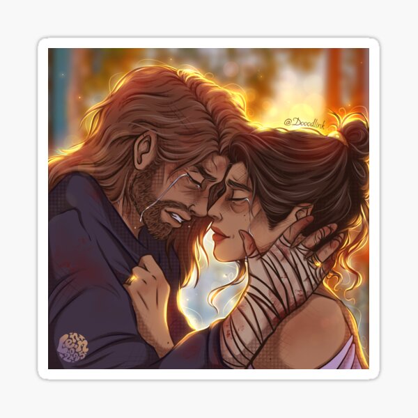 "Ody and Penelope print" Sticker for Sale by DoodlingLenn | Redbubble