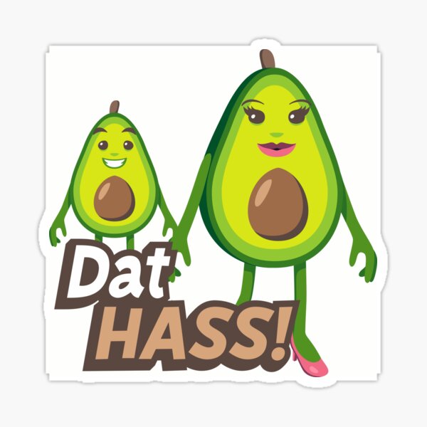 "JoyPixels™ Dat Hass Avocado Emoji" Sticker for Sale by joypixels ...