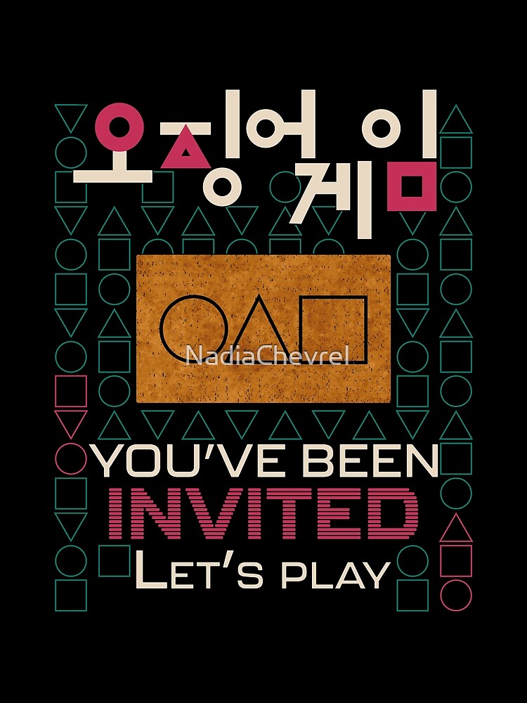 "Squid Game invitation card, Let's play" Greeting Card for Sale by ...