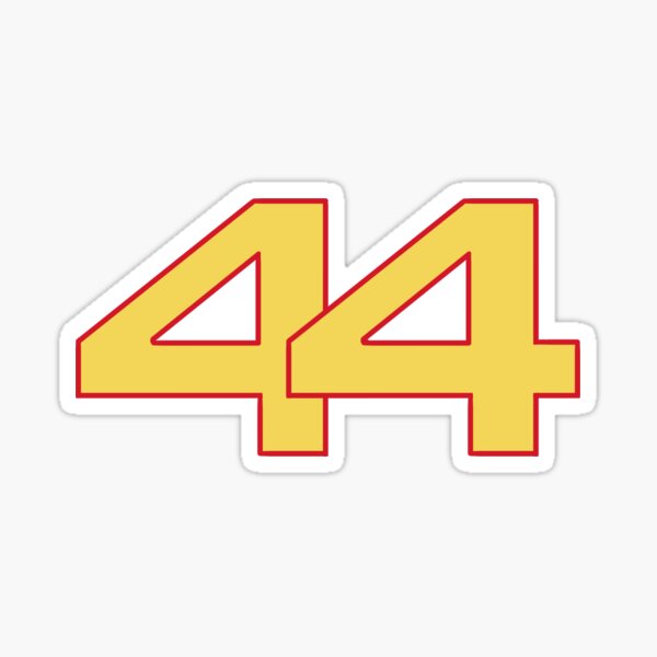 "Lewis Hamilton 2025 Ferrari Car Racing Number LH44 red" Sticker for ...