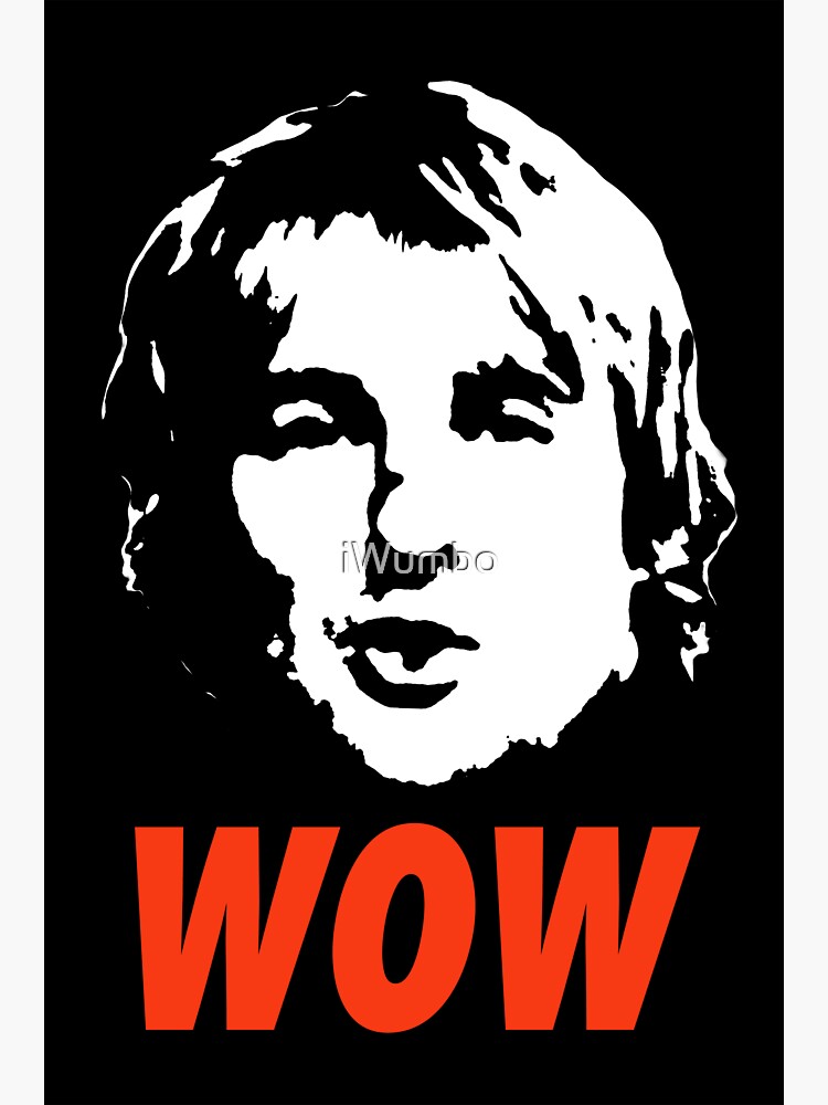 Owen Wilson Wow Stickers for Sale | Redbubble