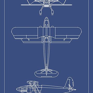 "Arado Ar 68 WW2 German Biplane Blueprints Diagrams" Sticker for Sale ...