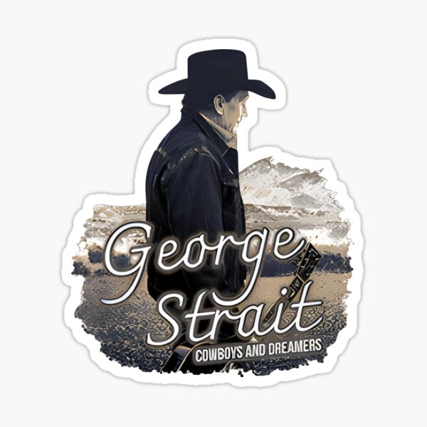"george strait merch" Sticker for Sale by AlexBennettt | Redbubble