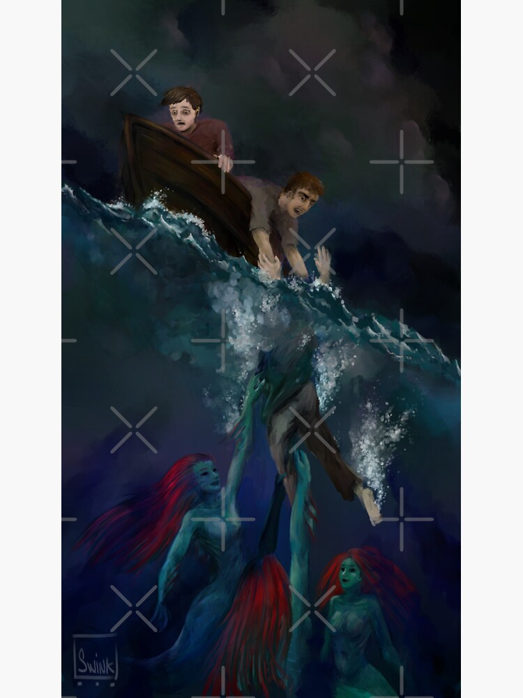 "Man Overboard!" Sticker for Sale by Swinnen | Redbubble