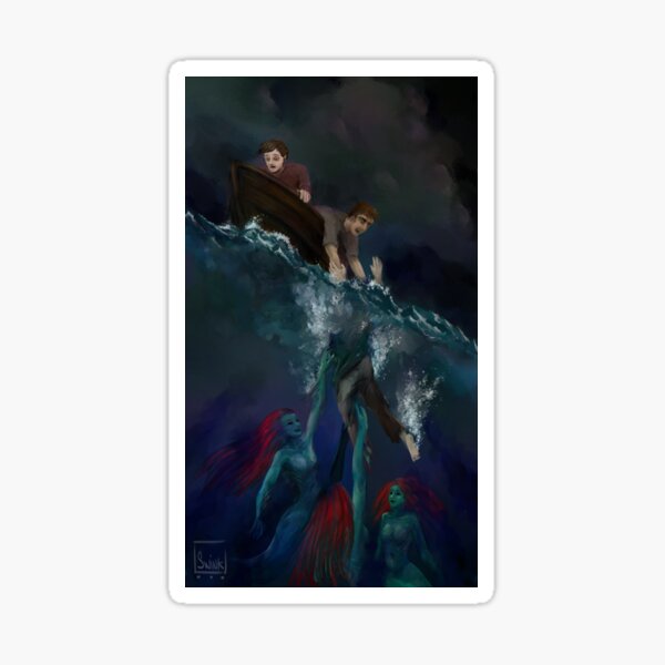 "Man Overboard!" Sticker for Sale by Swinnen | Redbubble