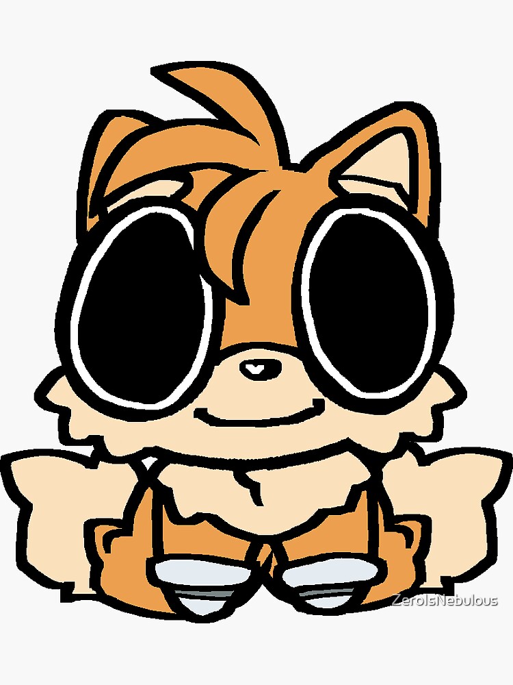 "BTW adhd creature Tails the fox / Miles Tails Prower YIPPEE!!" Sticker ...