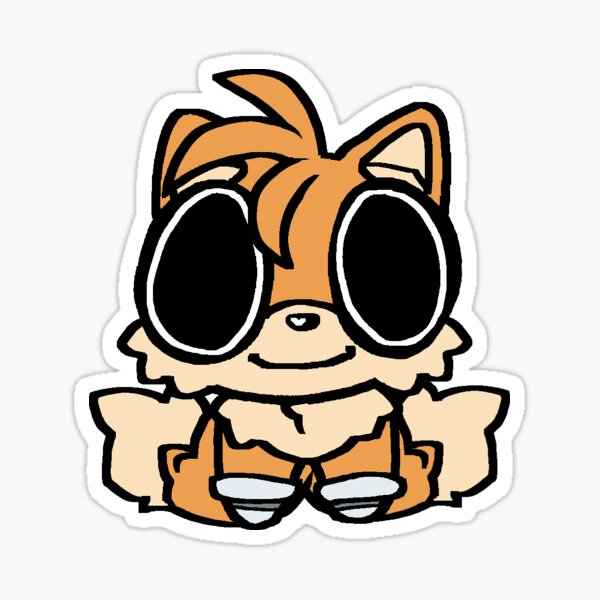 "BTW adhd creature Tails the fox / Miles Tails Prower YIPPEE!!" Sticker ...