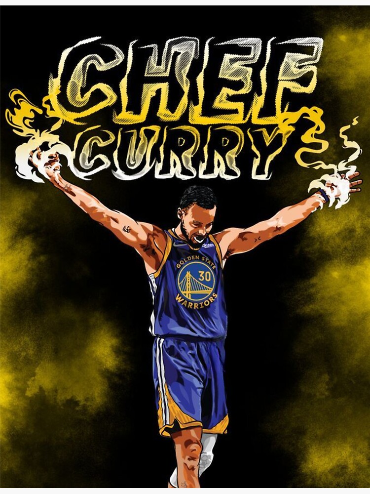 "Steph Chef Curry Basketball Graphic" Sticker for Sale by socialarmour ...