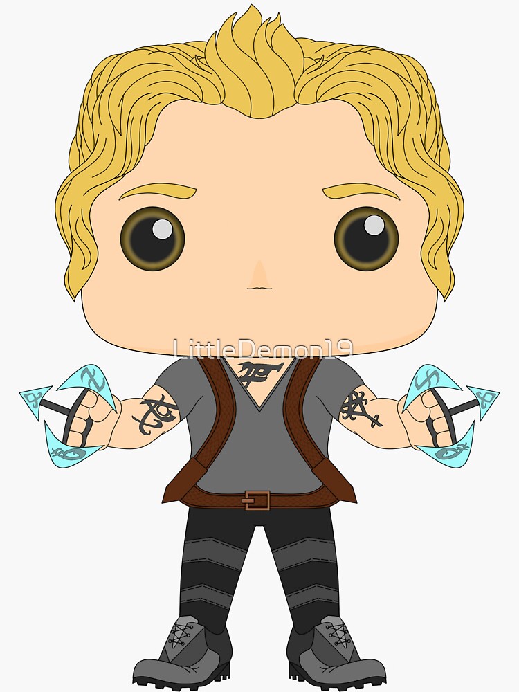 "Jace Herondale" Sticker for Sale by LittleDemon19 | Redbubble