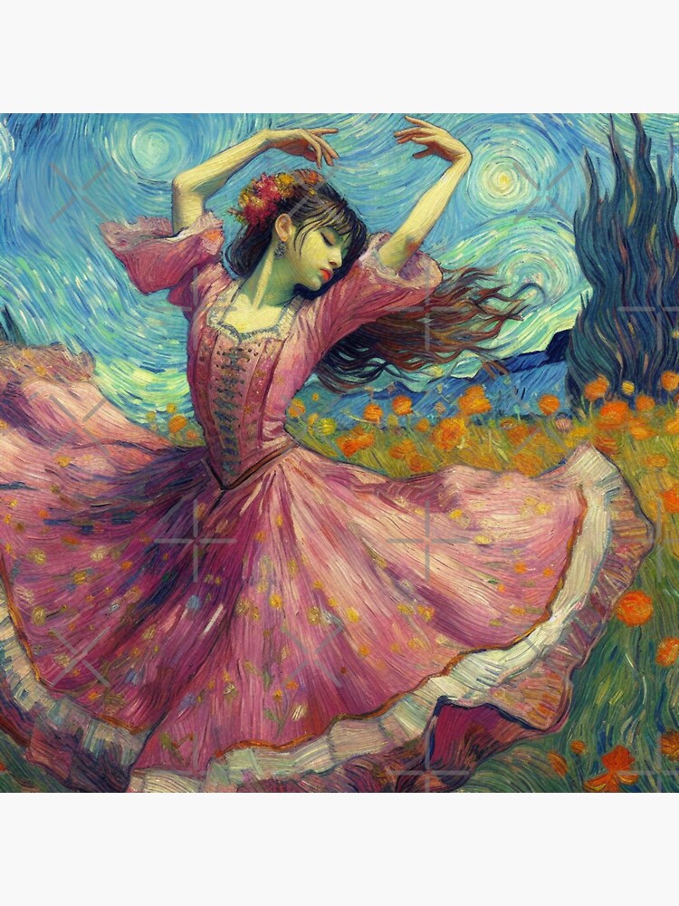 "Dancer Girl Beautiful Dancer Vincent van Gogh" Sticker for Sale by ...