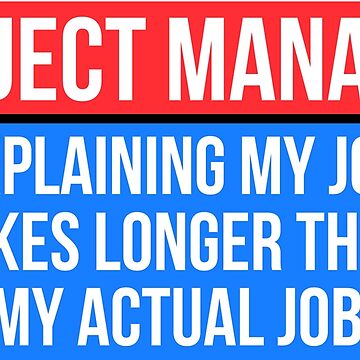"Project Manager. Project Management. Project Manager Sticker. PM Gift ...