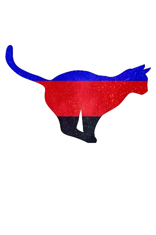 "polyamorous pride cat" by kittykarnstein | Redbubble