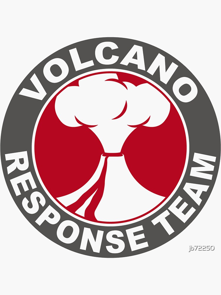 "Volcano Response Team" Sticker for Sale by jb72250 | Redbubble