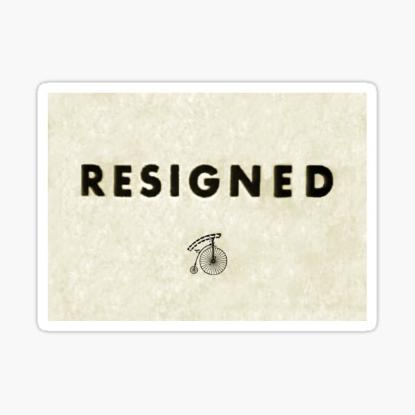 "The Prisoner - RESIGNED" Sticker for Sale by SUCHDESIGN | Redbubble