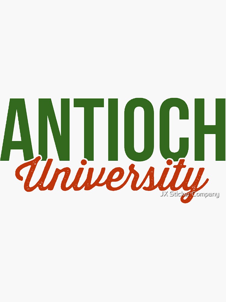 "Antioch U 01" Sticker for Sale by JX Sticker Company | Redbubble