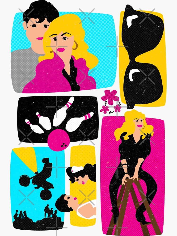 "GREASE 2 " Sticker by thecleggosaurus | Redbubble