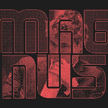 "Pixelated Typography of Magnus Carlsen" Sticker for Sale by hakkamamr7 ...