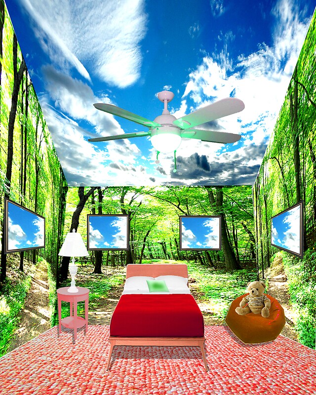 "Surreal Bedroom" by Allison M. | Redbubble