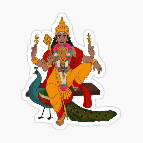 "Murugan" Sticker for Sale by flappy37penguin | Redbubble