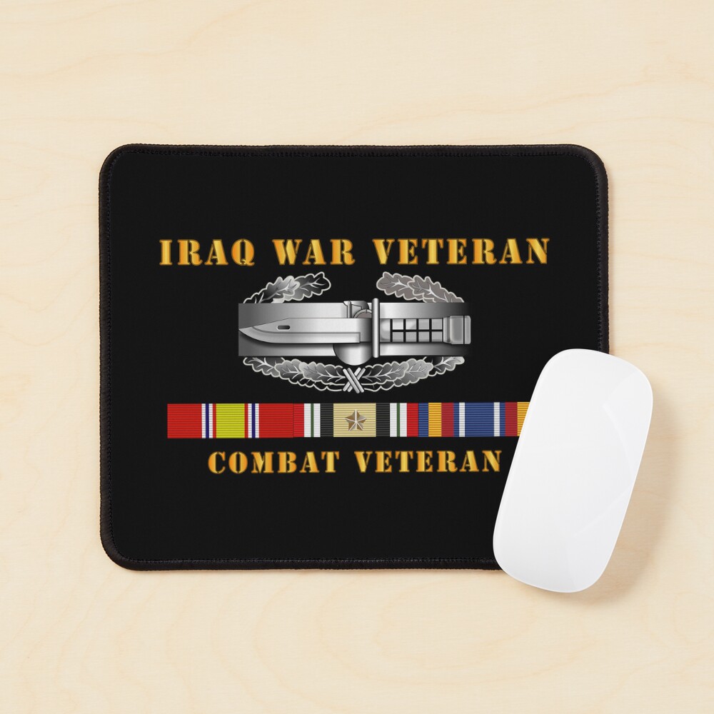 "Army - Iraq War Veteran - Combat Action Badge w CAB IRAQ SVC" Sticker ...