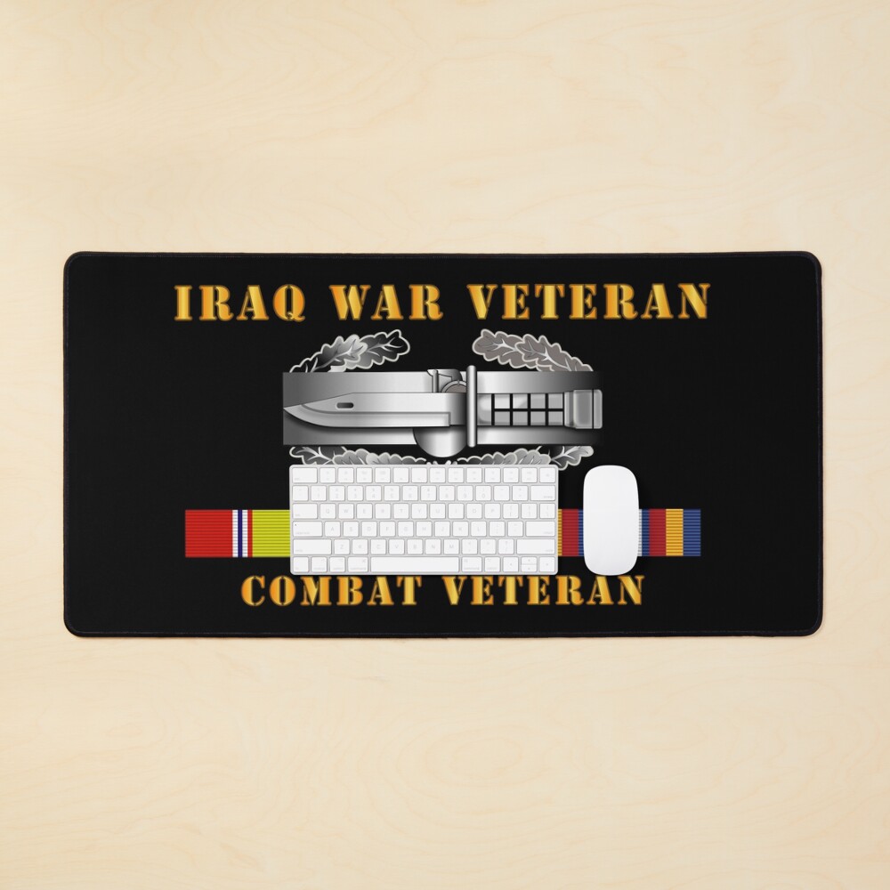 "Army - Iraq War Veteran - Combat Action Badge w CAB IRAQ SVC" Sticker ...