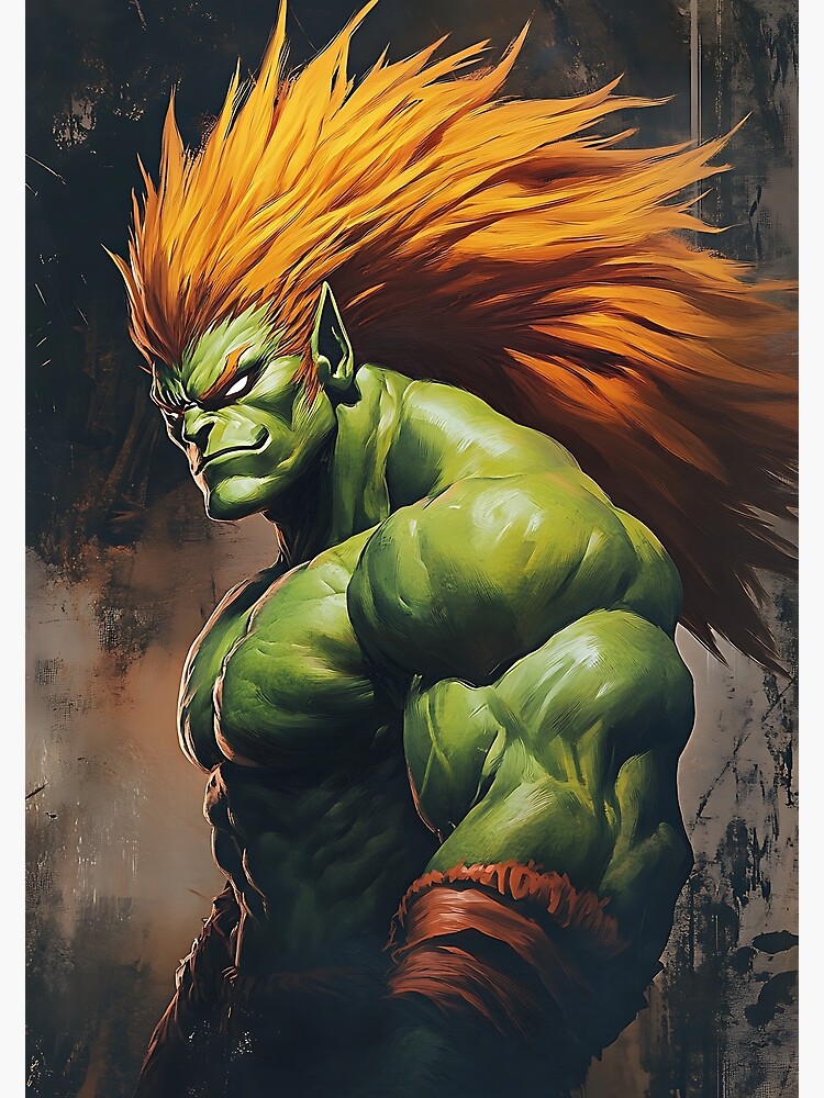"Street Fighter Blanka Fanart" Poster for Sale by bapupa | Redbubble