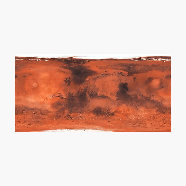 "Map of Planet Mars -8K" Photographic Print by JStuartArt | Redbubble
