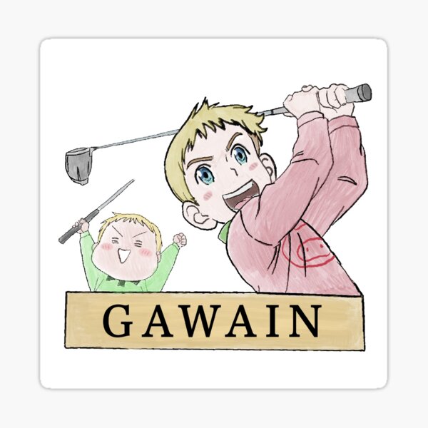 "Rising Impact Gawain" Sticker for Sale by thehippievegan | Redbubble