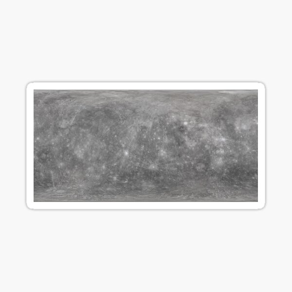 "Map of Planet Mercury -8K" Sticker for Sale by JStuartArt | Redbubble