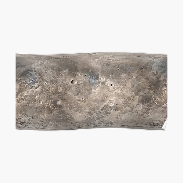 "Map of Dwarf Planet Ceres -8K" Poster by JStuartArt | Redbubble