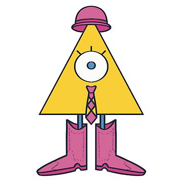 "Pyramid Steve with pink cowboy boots - Gravity Falls " Sticker for ...