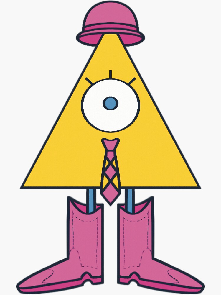 "Pyramid Steve with pink cowboy boots - Gravity Falls " Sticker for ...