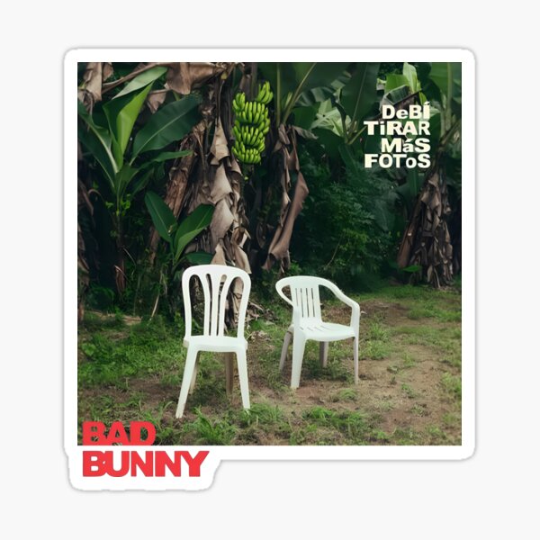 "bad bunny debi tirar mas fotos dtmf" Sticker for Sale by janettavolkme ...
