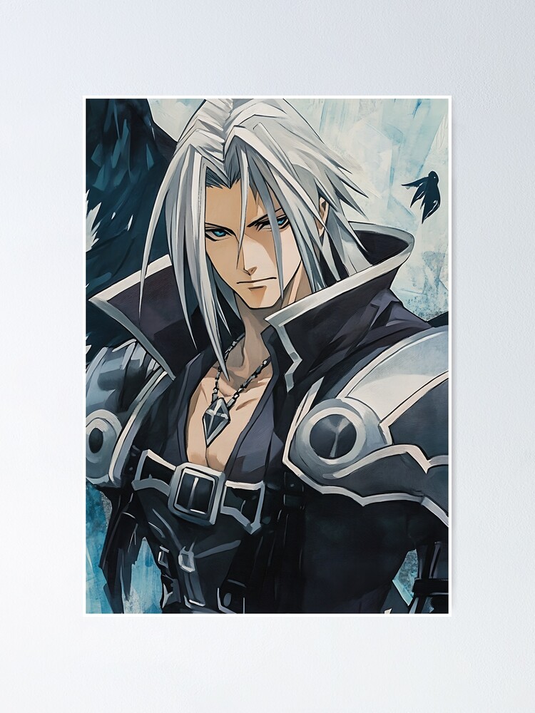 "Final Fantasy VII Sephiroth FF7 Fanart" Poster for Sale by bapupa ...