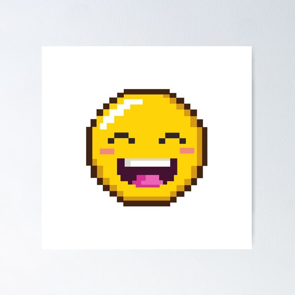 Minecraft Pixel Art Smiley