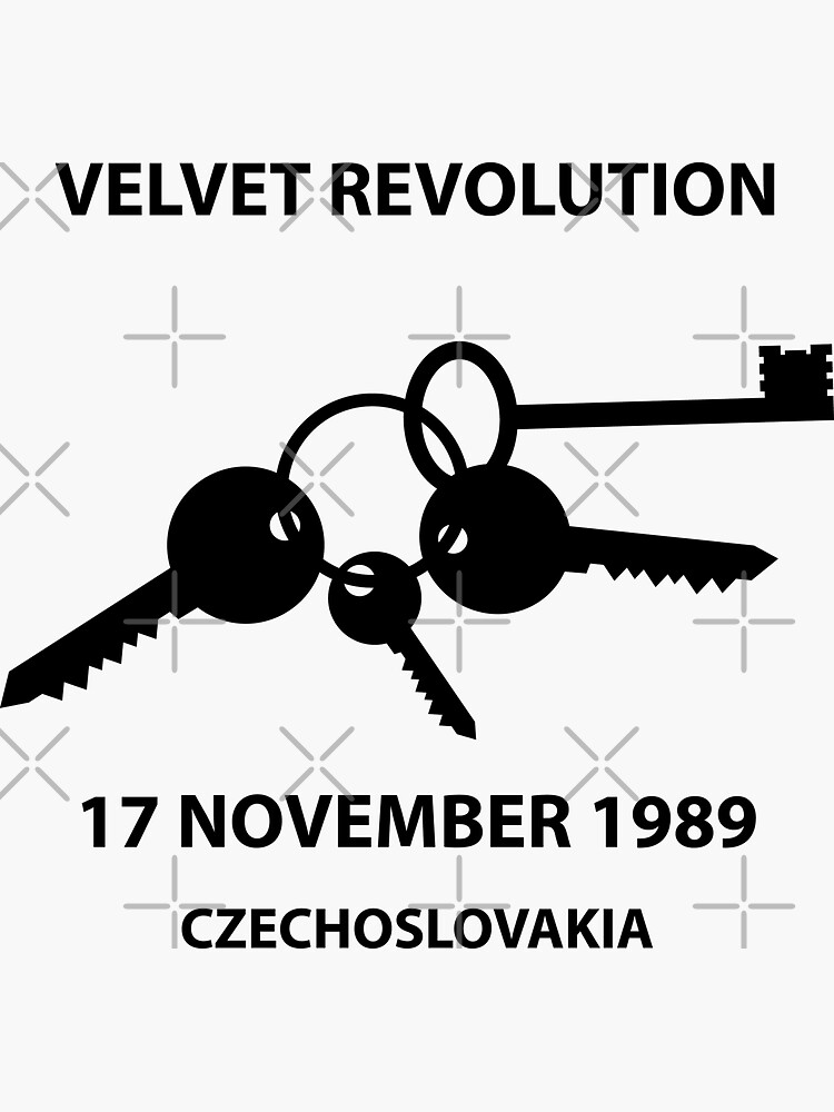 "Clinking keys - velvet revolution symbol" Sticker for Sale by Danler ...