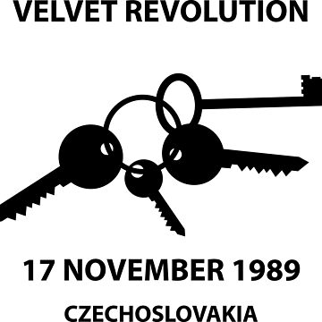 "Clinking keys - velvet revolution symbol" Sticker for Sale by Danler ...
